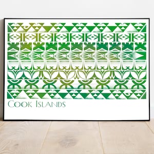 Kuki Pattern, Cookisland Art 6 Pack, Polynesian Art, Digital Art ...