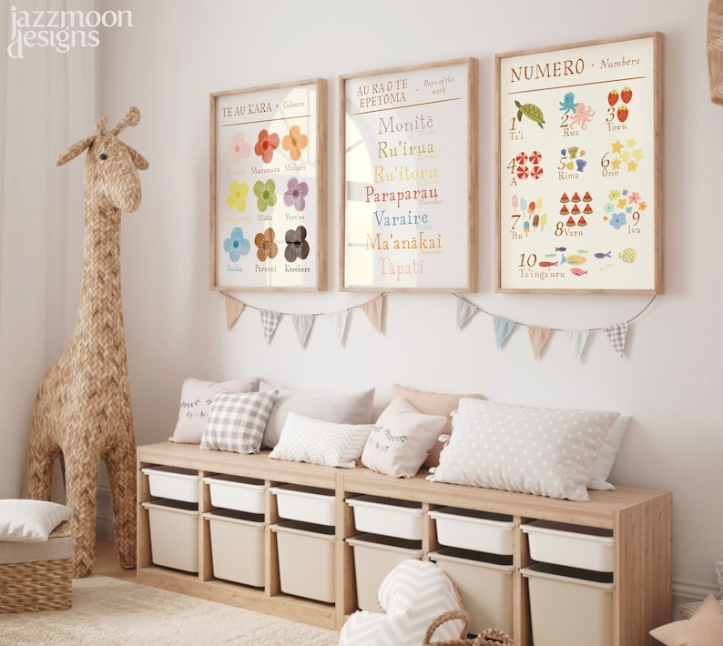 Cookisland Maori Language Posters 8 Pack, Cookisland Learning Charts ...