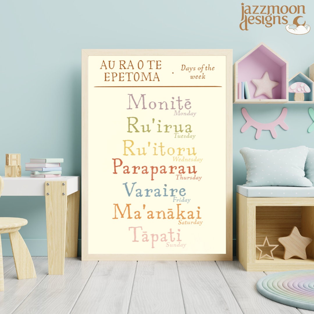 Cookisland Maori Language Posters 8 Pack, Cookisland Learning Charts ...