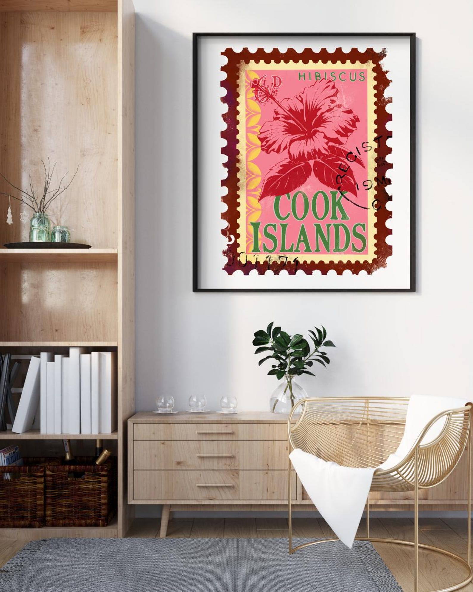 Cookisland Kaute Postage Stamp Art, Kuki Art, Digital Cookisland Art, 4 ...