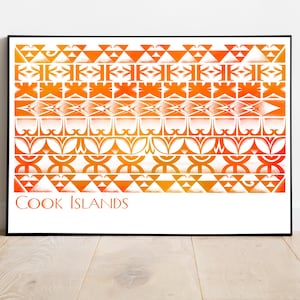 Kuki Pattern, Cookisland Art 6 Pack, Polynesian Art, Digital Art ...