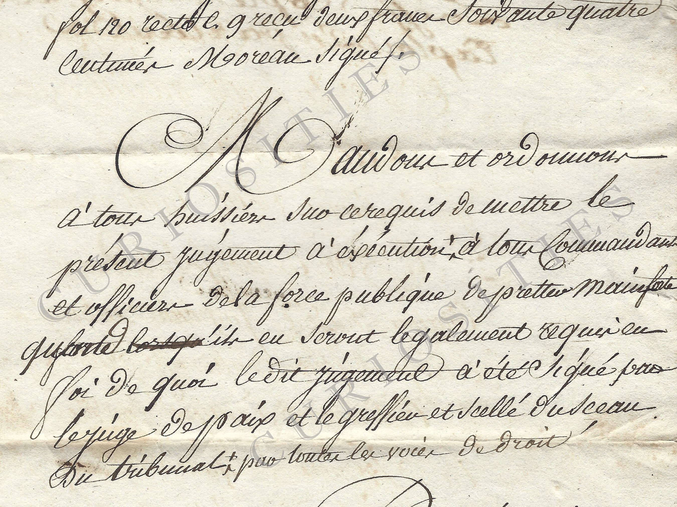 PRINTABLE Ephemera Antique French Letter From 1820 - Etsy