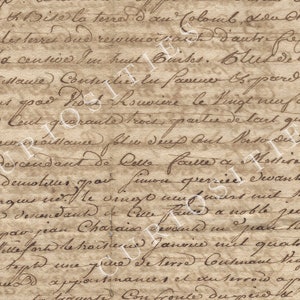 PRINTABLE Ephemera Antique French Letter From 18th Century Handwriting ...