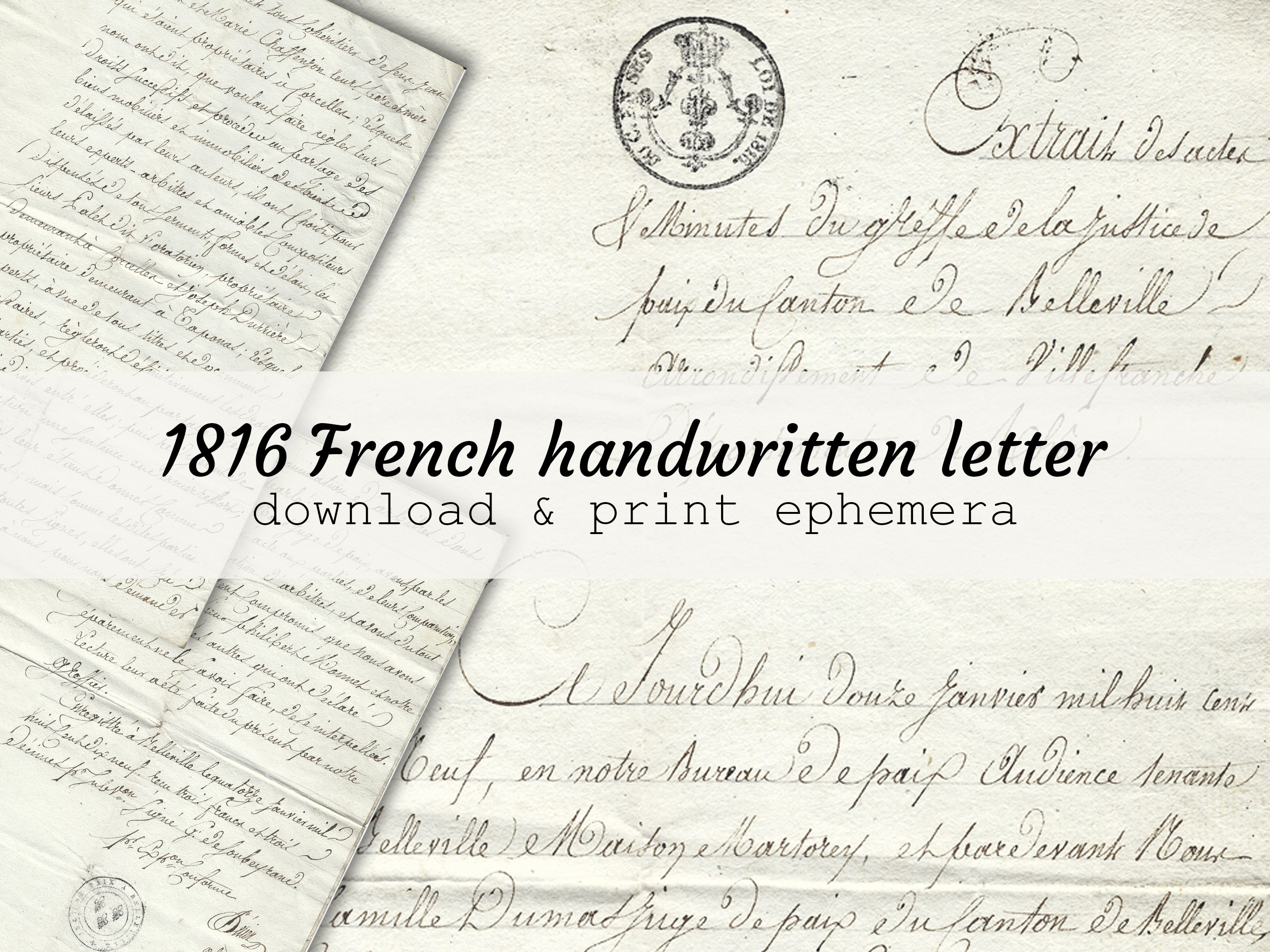 Old Handwriting Alphabet