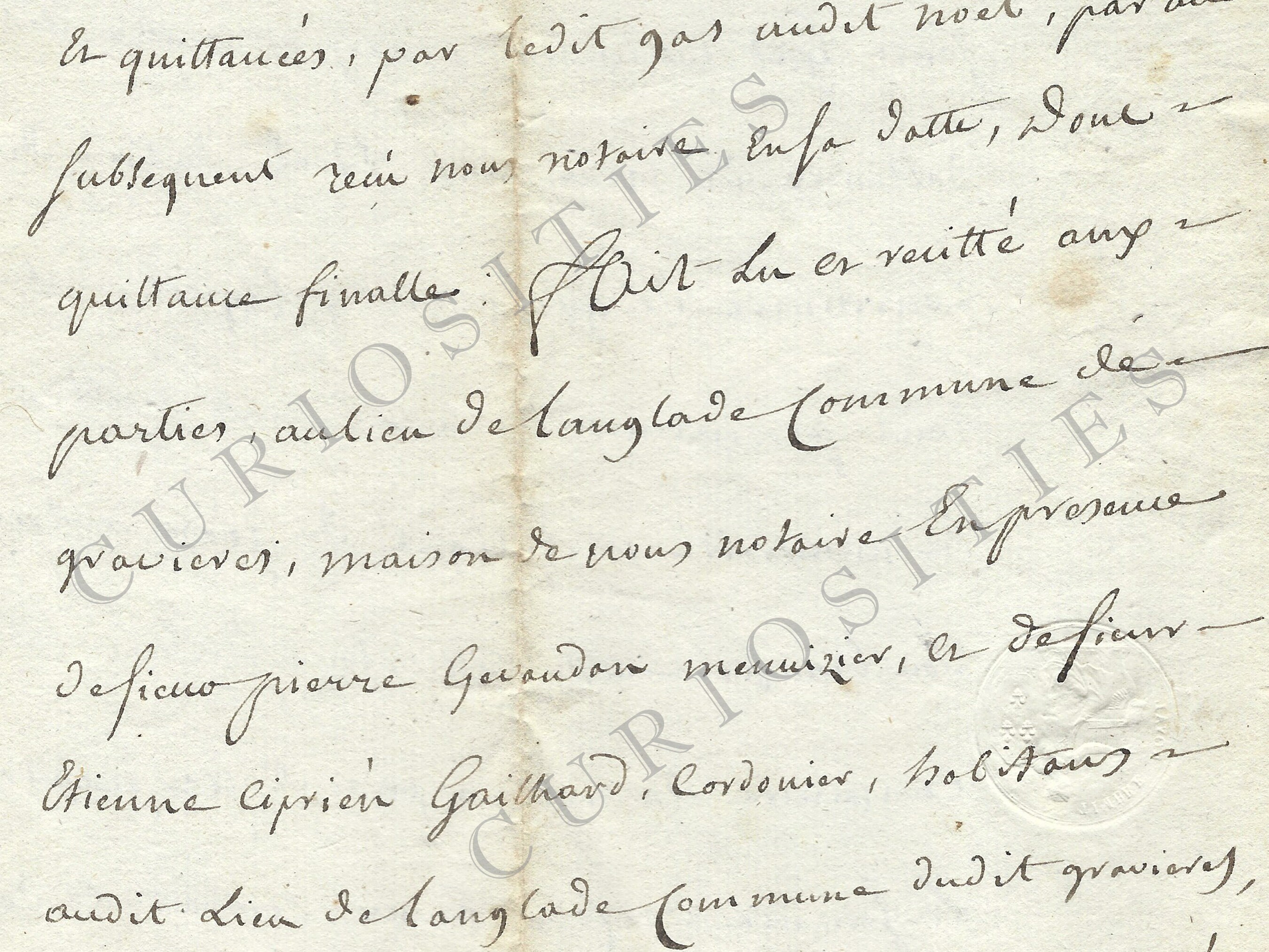 PRINTABLE Ephemera Antique French Letter From 1813 - Etsy