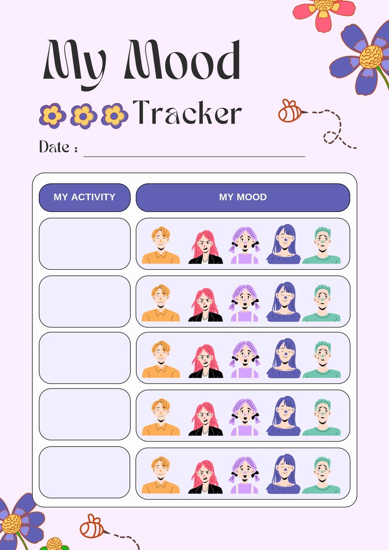 Mood Tracker - Etsy