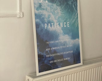 Islamic Art/ Sabr/ Patience/ Wall Art/ Muslim - Etsy