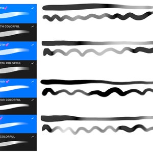 4 Sketchy Procreate Brushes, With Dual Colors Version! - Etsy