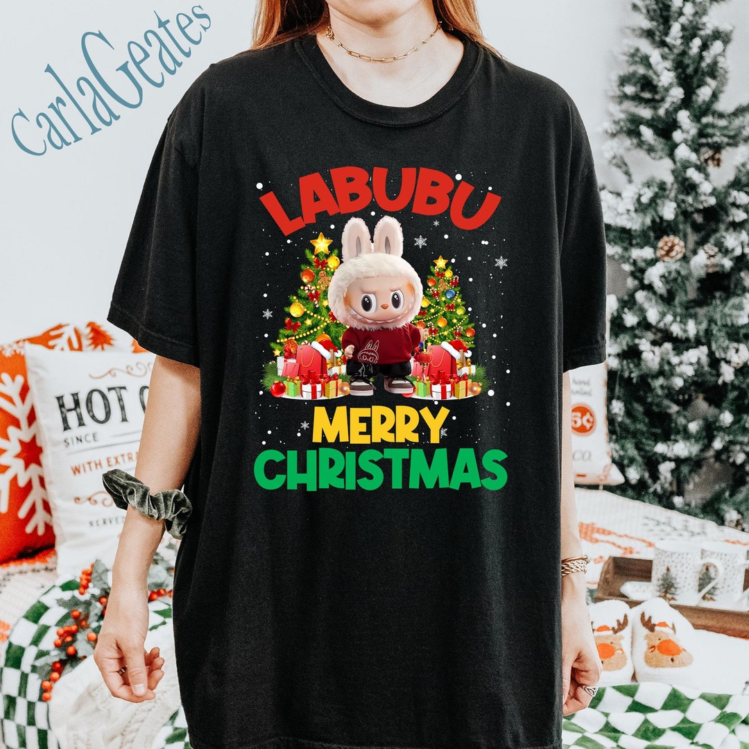 Labubu Merry Christmas Shirt, Labubu Lover Gift, Labubu Monster Xmas ...