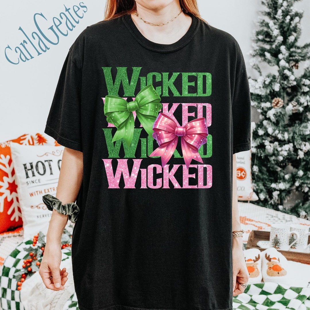 Wicked Changed for Good Shirt, Witch Pink and Green Sweater, Wicked ...