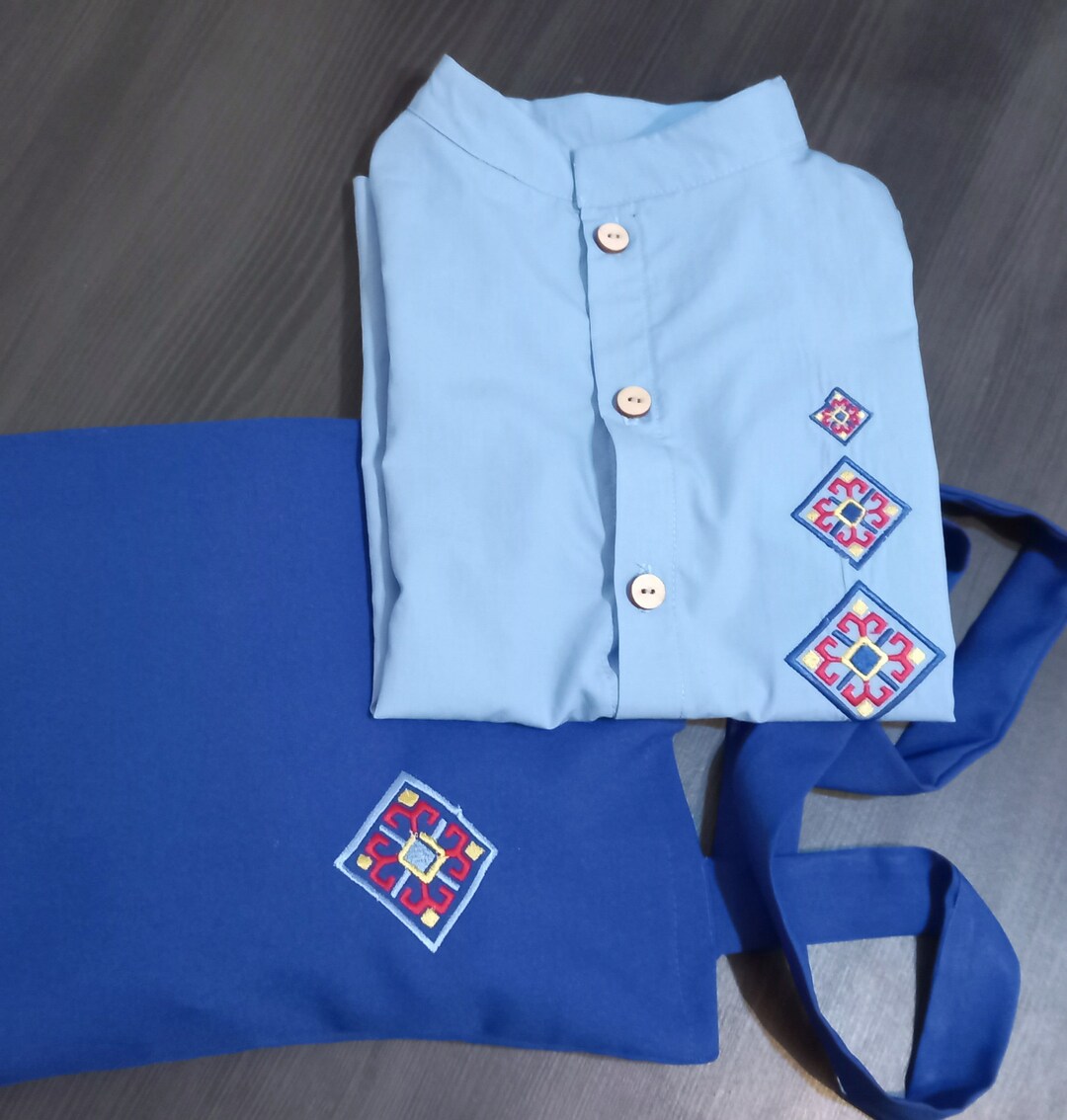 Shirt With Armenian Carpet Pattern Embroidery - Etsy