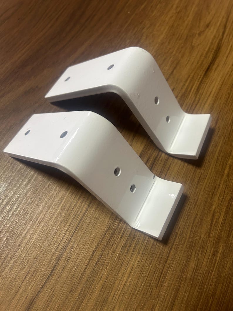 Heavy-duty Black Iron Shelf Bracket Pair With Lip, Wall Mounted L ...