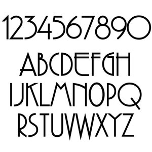 6 Inch Modern House Numbers Letters, Custom Address Numbers - Etsy