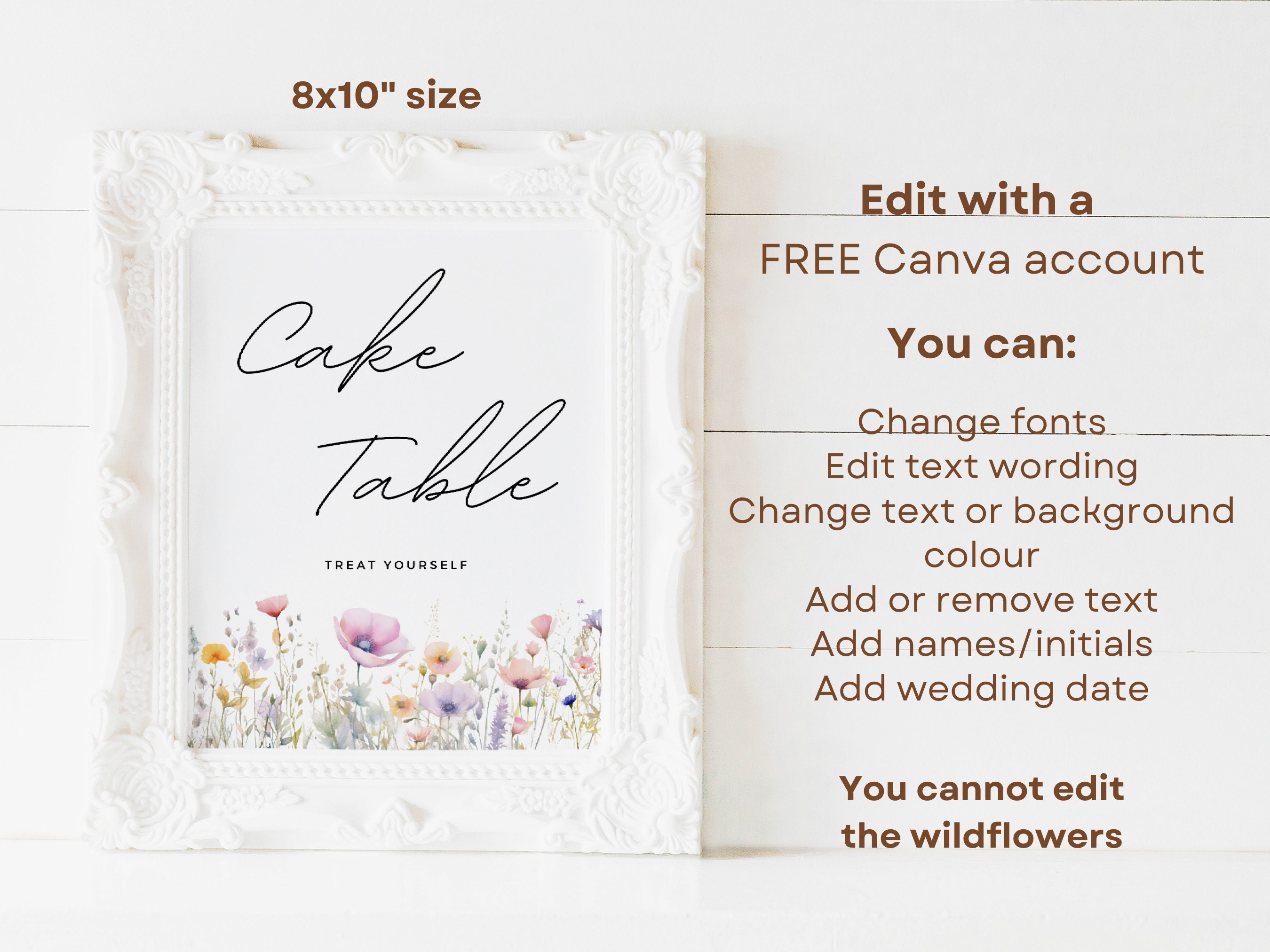 Letrero de mesa de pastel imprimible, letreros de pastel de boda ...