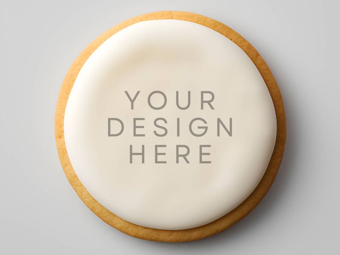 Cookie Mockup, Custom Biscuit Design Mock-up, Cookie Background Photo ...