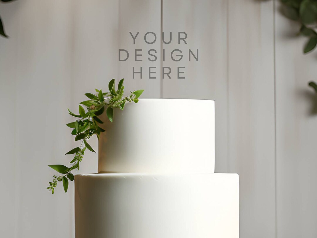 Wedding Cake Mockup, Cake Topper Mock-up, Wedding Cake Background Photo ...