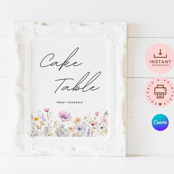 Cake Table Sign - Etsy