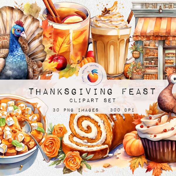 Pumpkin Watercolour - Etsy