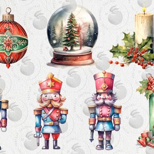Watercolor Christmas Clipart Xmas Clip Art Winter Holidays Instant ...