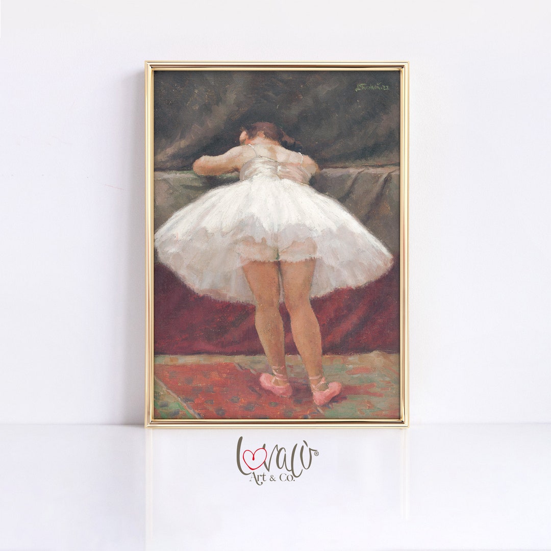Vintage Ballerina Wall Art, Ballet Wall Decor, Ballet Prints, Ballerina ...