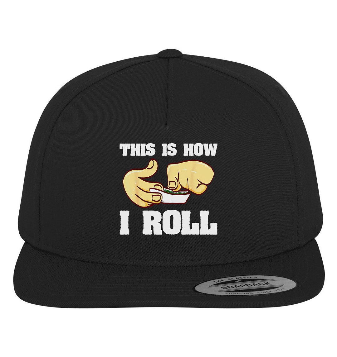 Cannabis Stoner Snapback Cap Unisex Joint Roll Grasihempihemp - Etsy