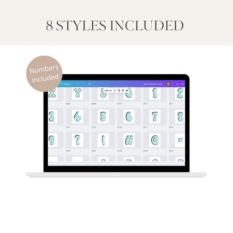 Groovy Bulletin Board Letters A-Z | Printable Alphabet, Numbers ...