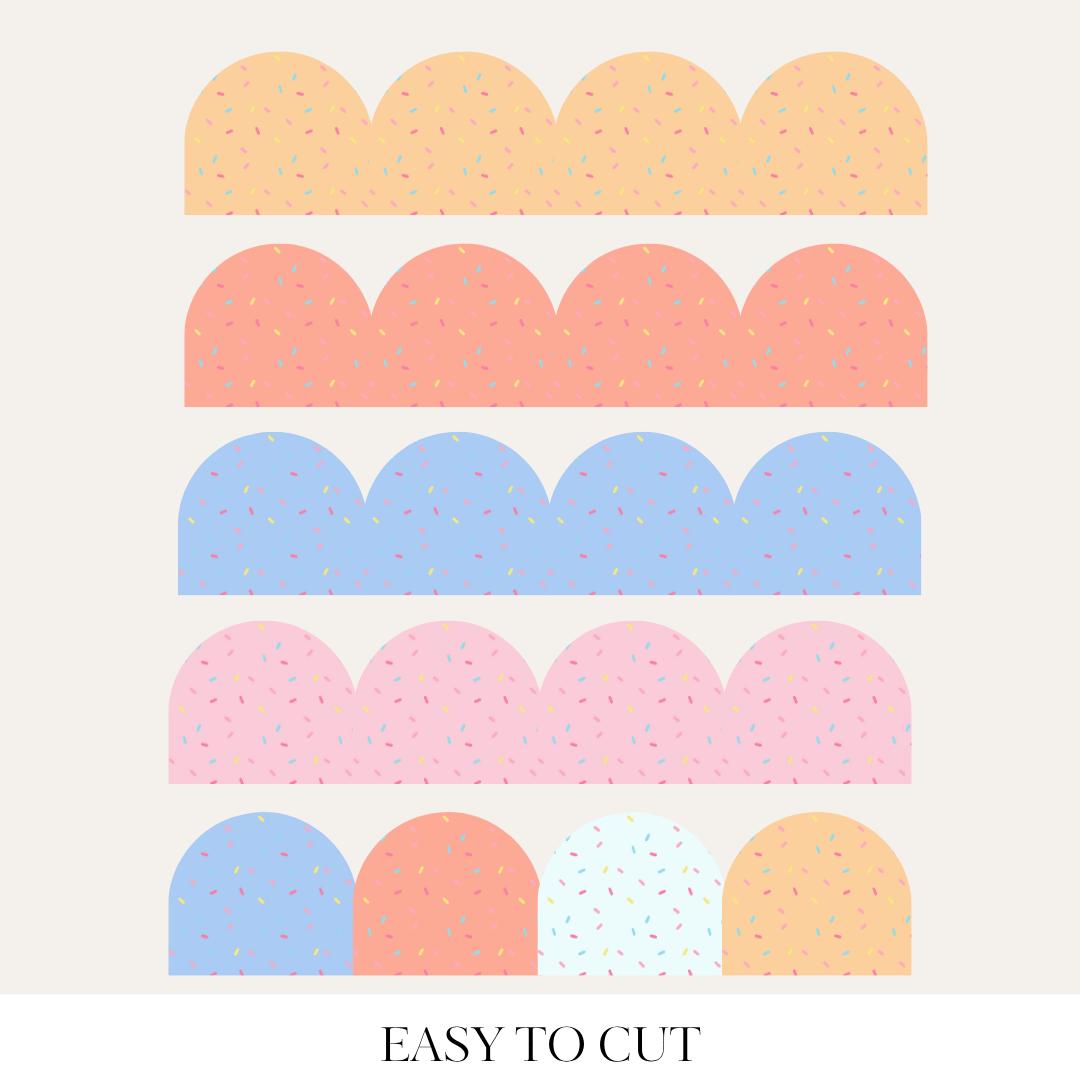 Ice Cream Sprinkle Bulletin Board Border Printable Pastel Classroom ...