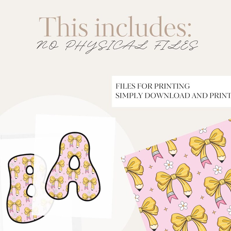 Groovy Coquette Bow Bulletin Board Letters Uppercase, Numbers & Symbols ...