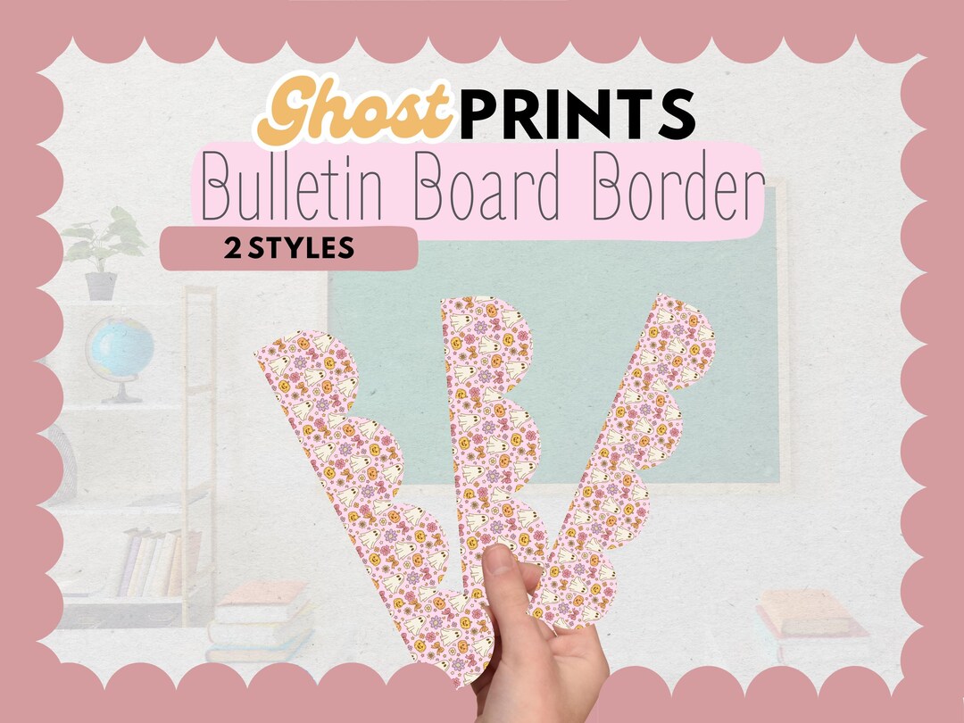 Ghost Print Bulletin Board Borders, Fall Classroom Decor (PDF) - Etsy