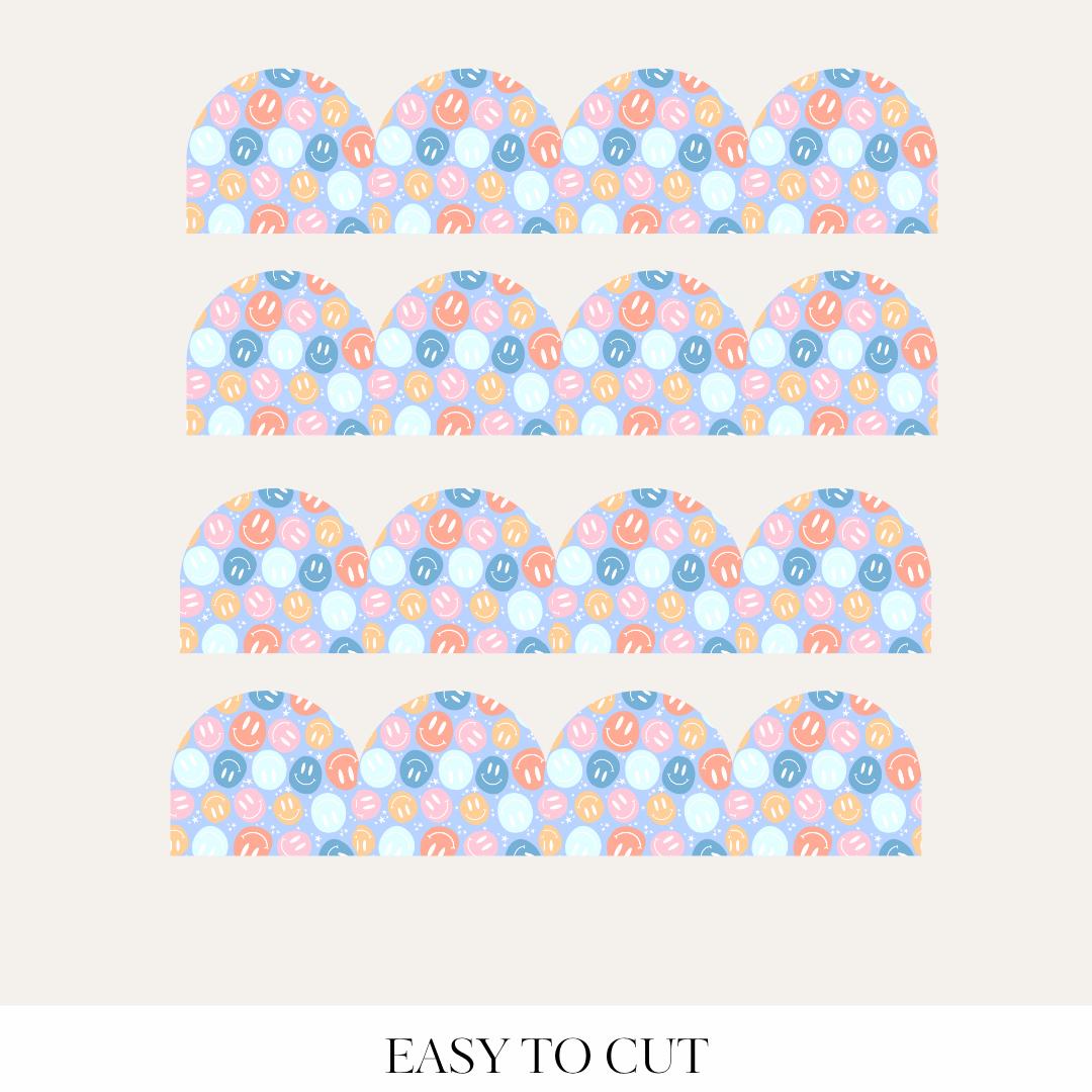 Smiley Face Bulletin Board Border Retro Classroom Decor Printable ...