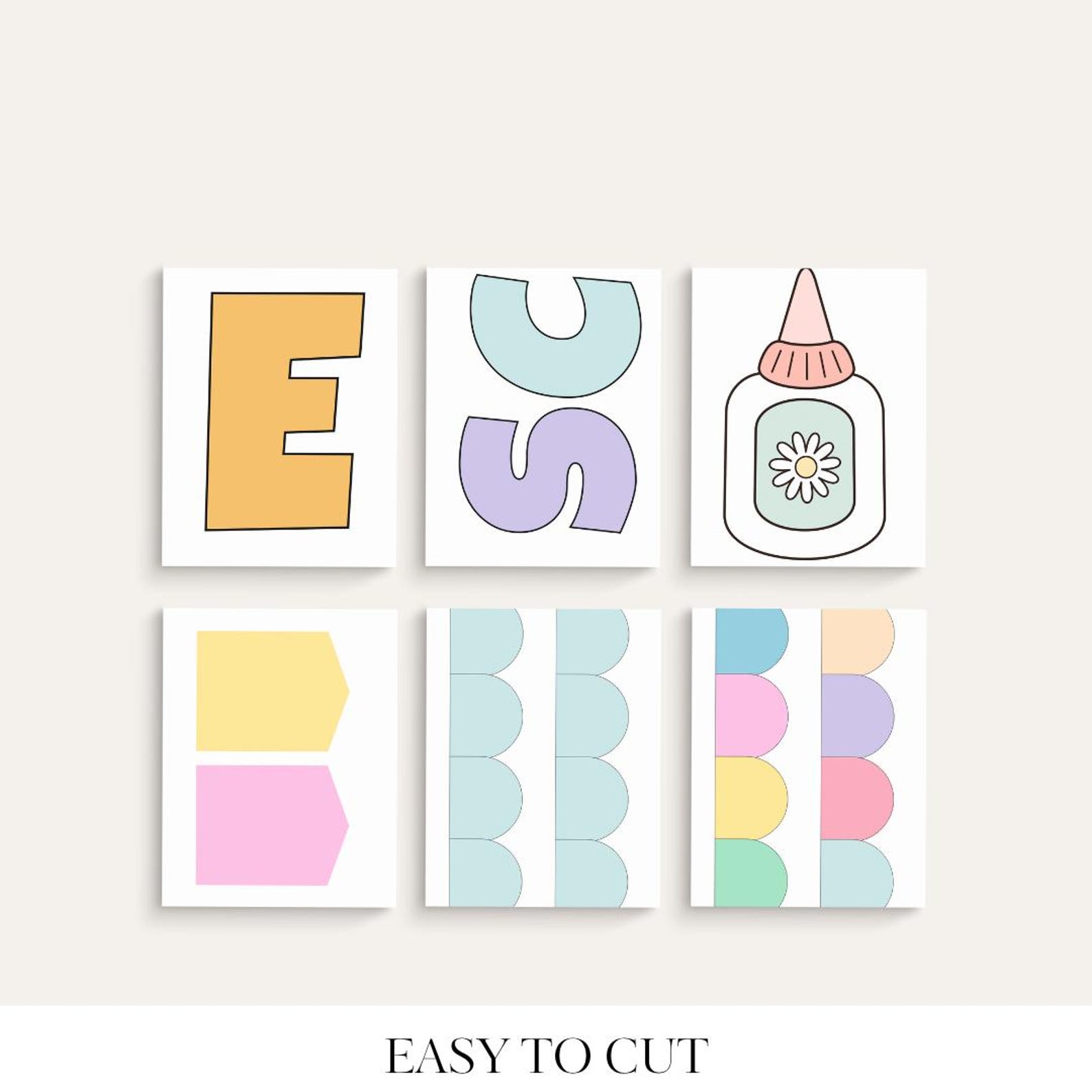 Retro Back to School Bulletin Board Kit Welcome Letters, Bunting ...