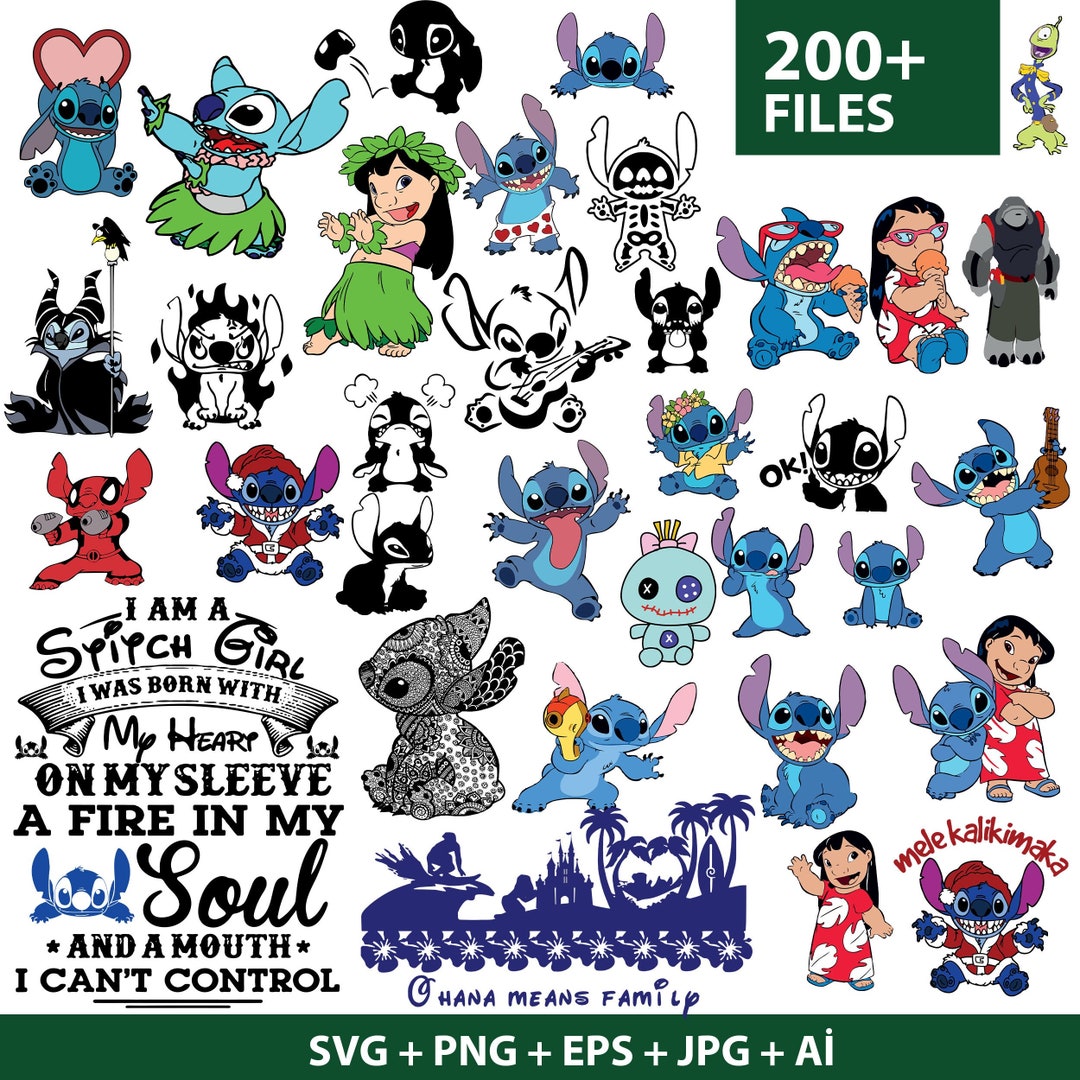 Lilo and Stitch Svg Bundle File, Lilo and Stitch Svg, Lilo and Stitch ...