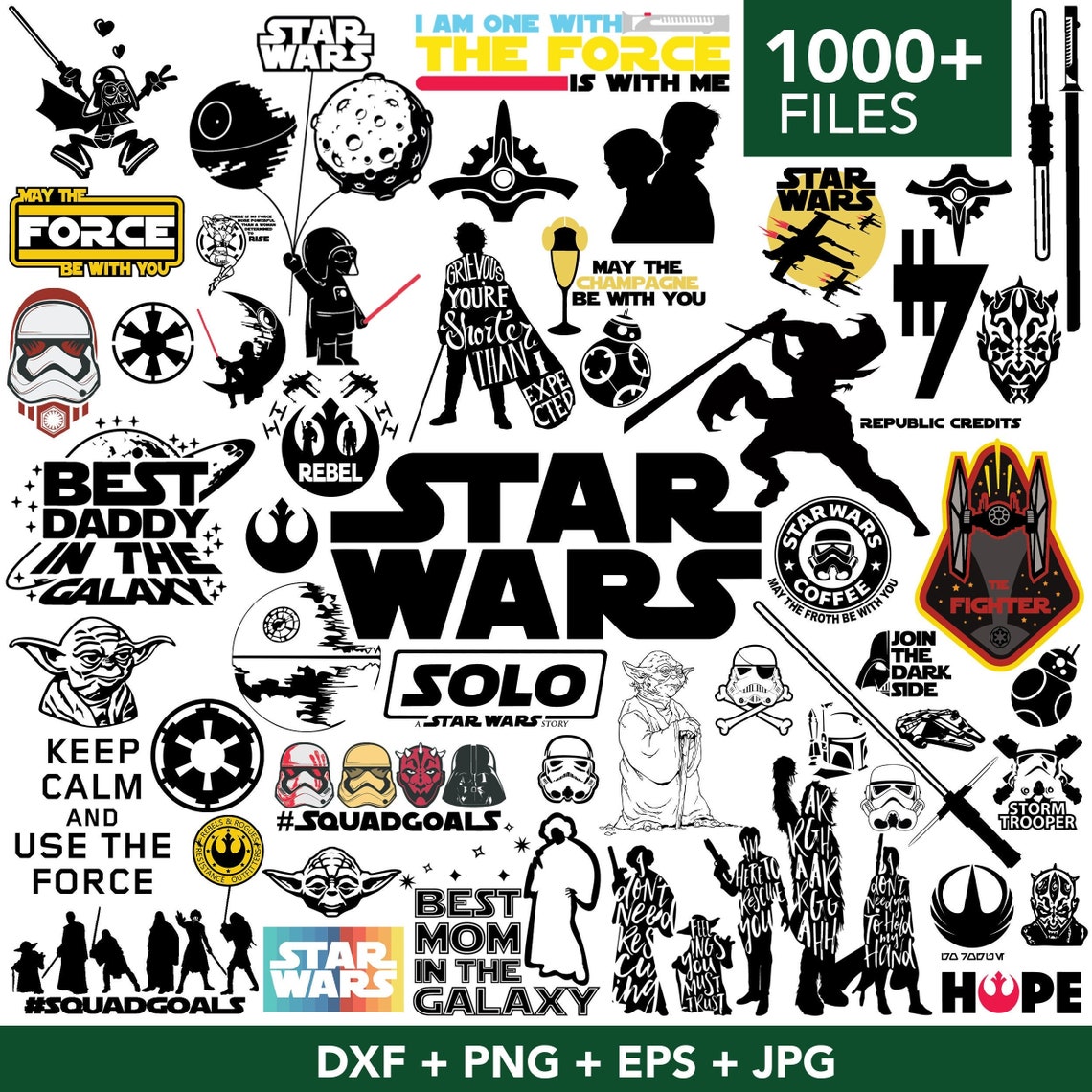 Star Wars Svg, Starwars Svg Bundle, Star Wars Png, Svg Files for Cricut ...