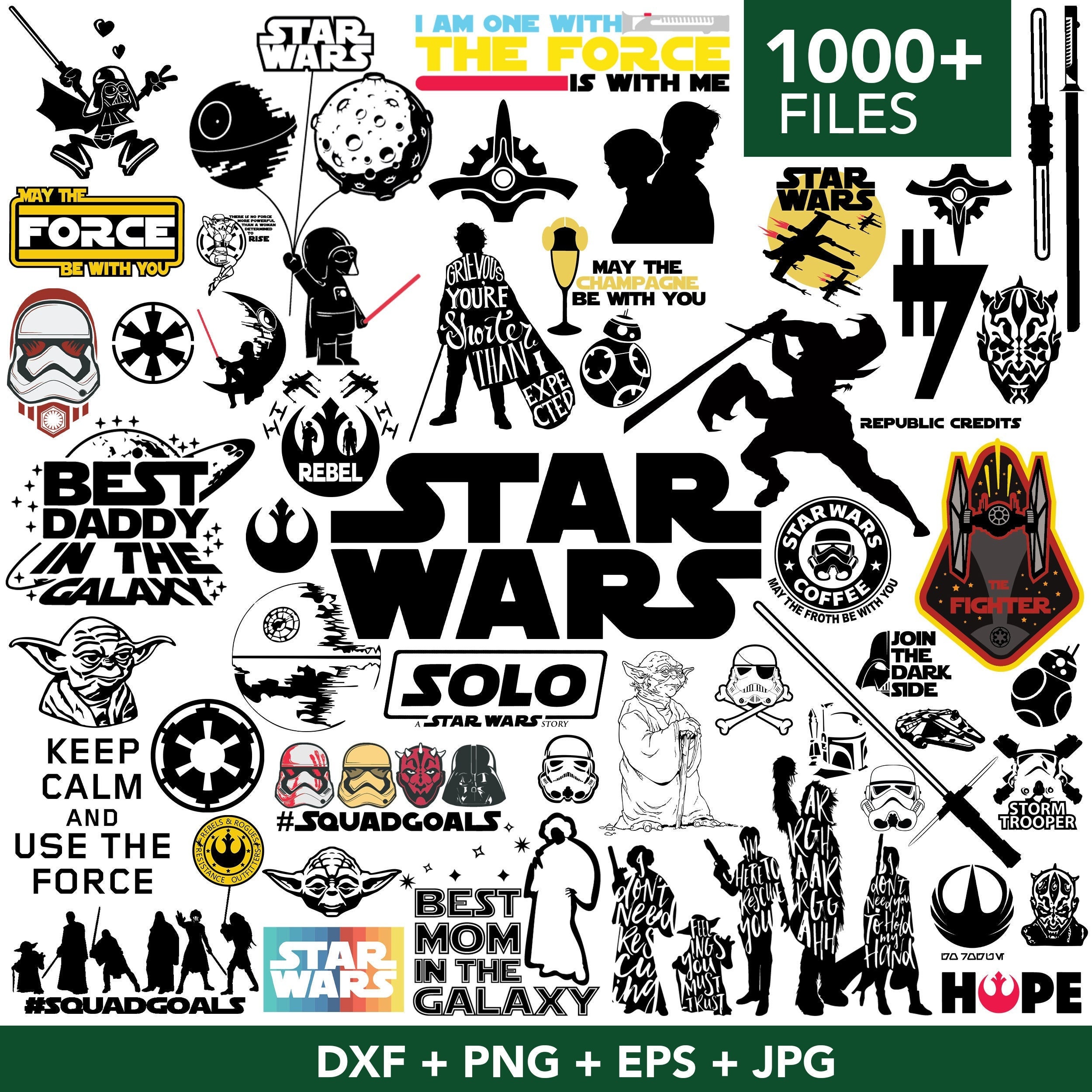 Star Wars Svg, Starwars Svg Bundle, Star Wars Png, Svg Files for Cricut ...