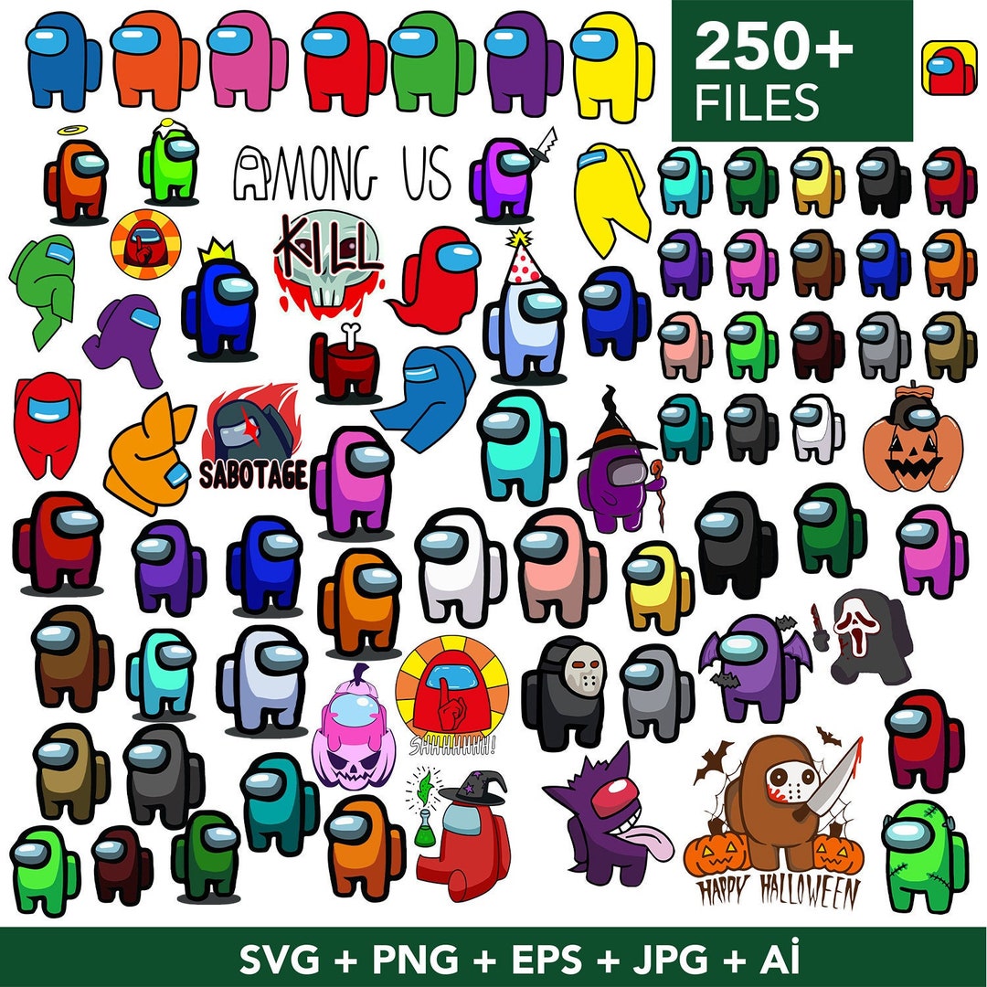 Among Us Svg Bundle Layered, Among Us SVG Bundle, Among Us Character ...