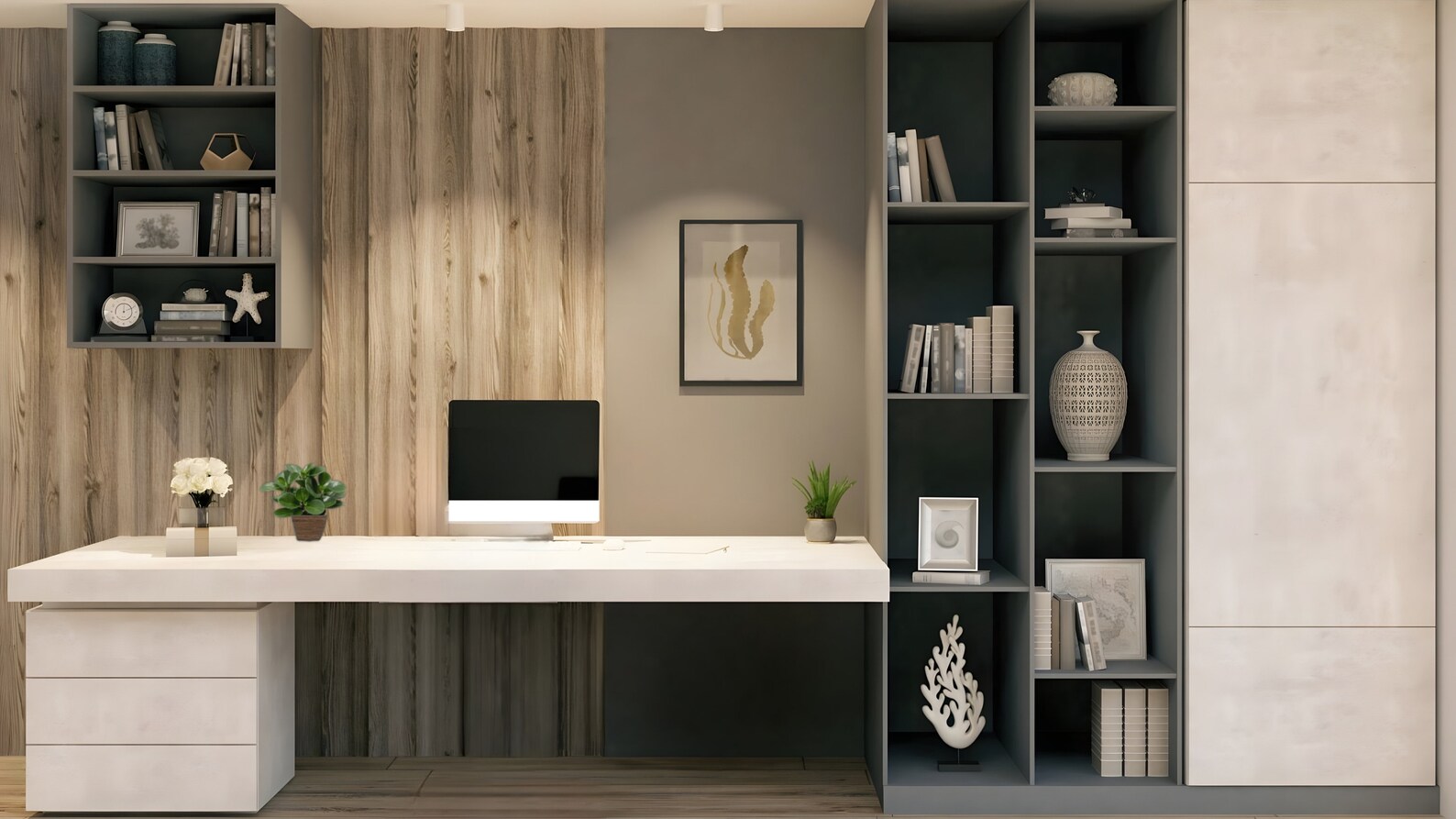 Zoom Background Home Office Bundle of 2, Virtual Zoom Background, Zoom ...