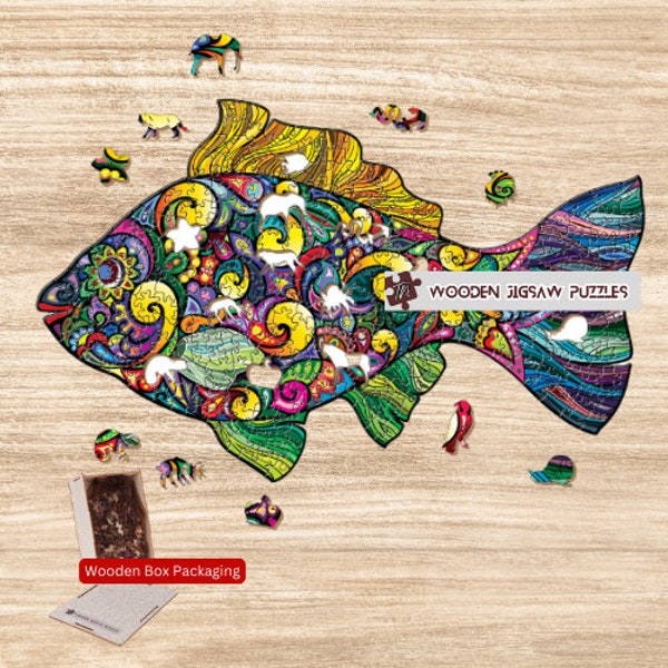 Wood Fish Puzzle - Etsy