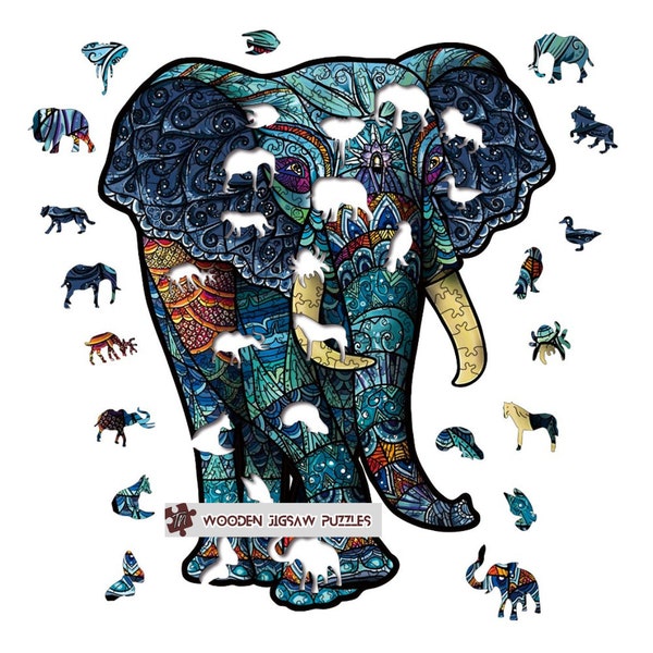 Elephant Puzzle - Etsy