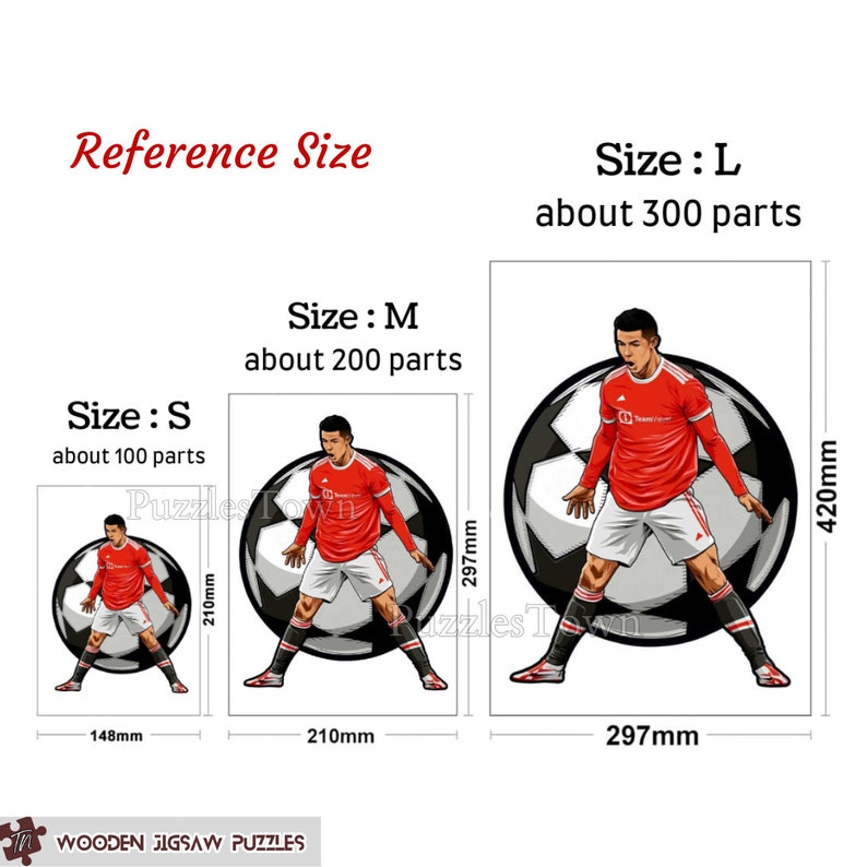 Soccer Wooden Jigsaw Puzzle With Wood Box Packaging, Ideal Gift for ...