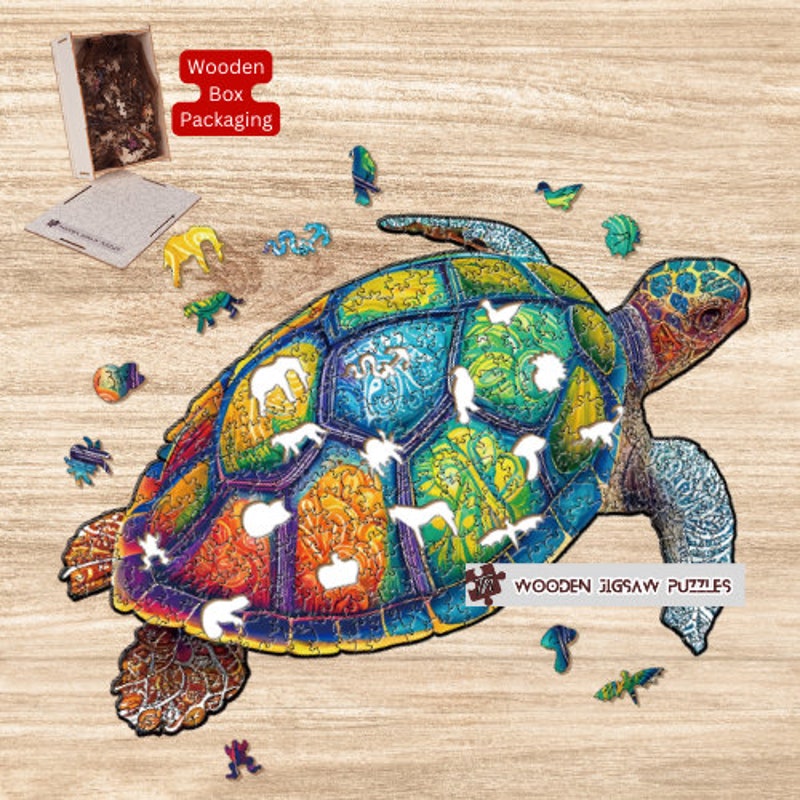 Turtle Puzzle - Etsy