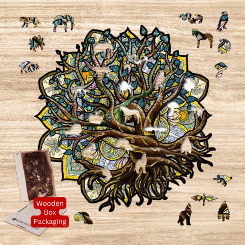 Wood Tree Puzzle - Etsy