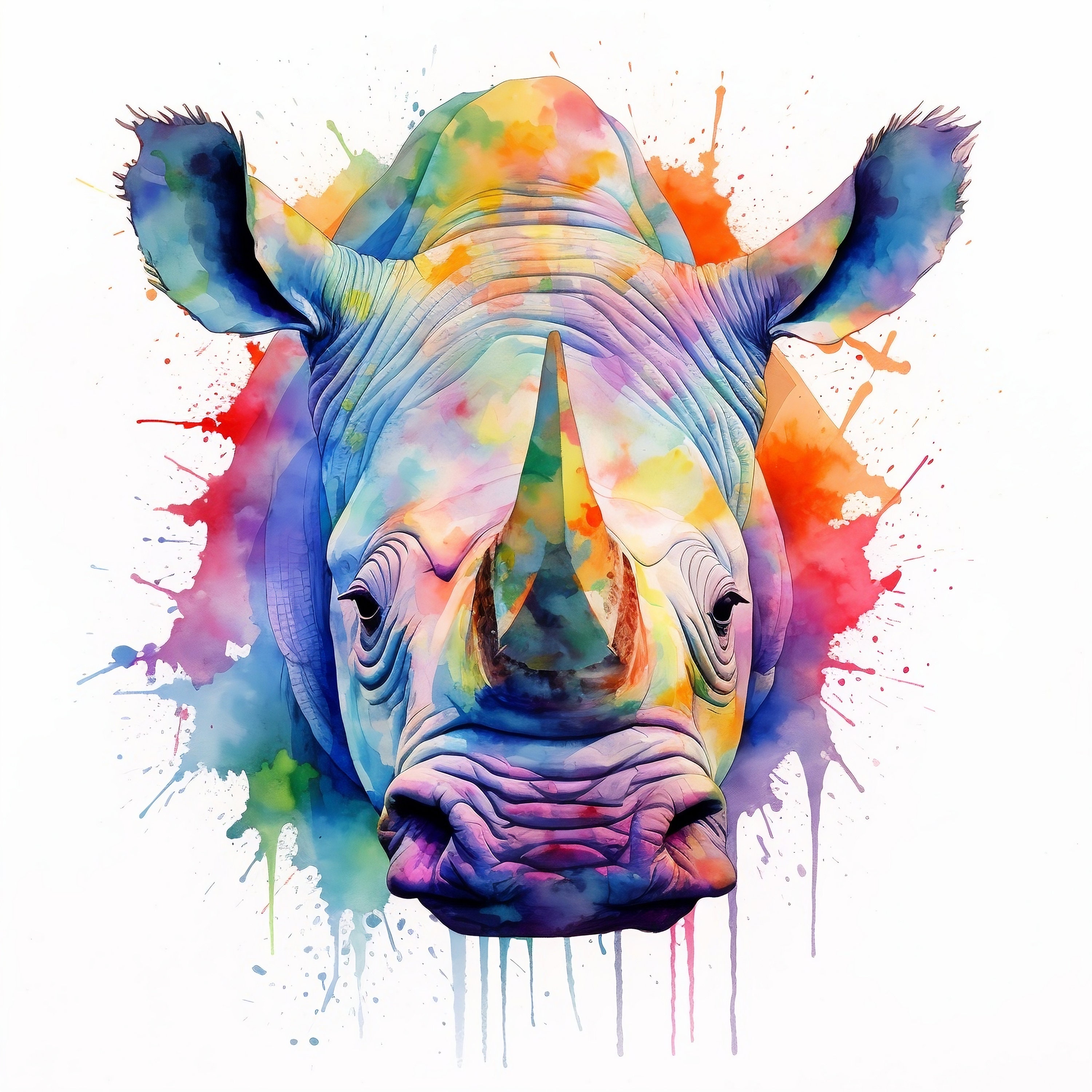 Congo Basin Animal Portrait Watercolor Clipart: Gorilla - Etsy