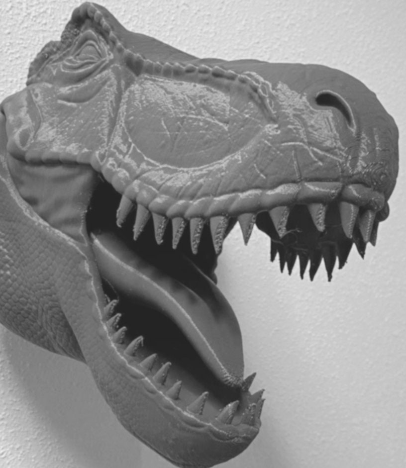 DIY T-rex Head: STL 3D Print File for Impressive Dinosaur Wall - Etsy Australia