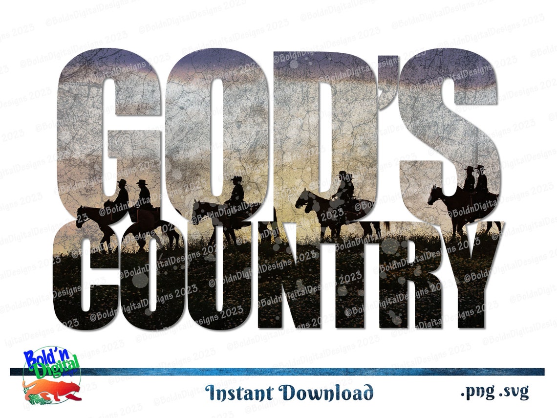 God’s Country SVG, Faith Country Design, Christian T-shirt PNG, Cowboy ...