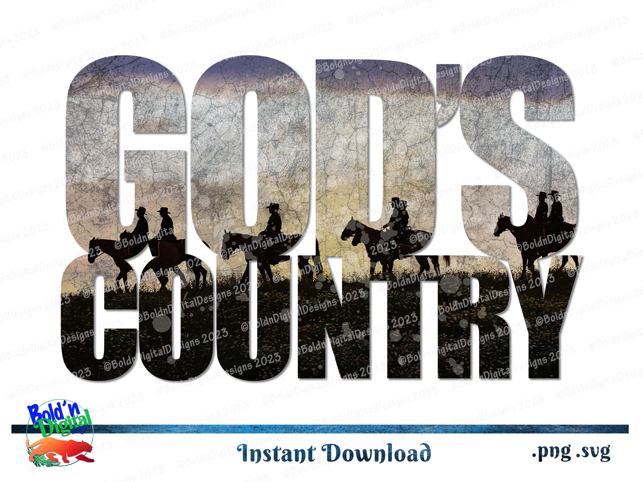 God’s Country SVG, Faith Country Design, Christian T-shirt PNG, Cowboy ...