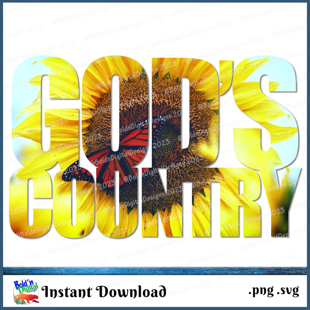 God’s Country SVG, Faith Country Design, Christian T-shirt PNG ...