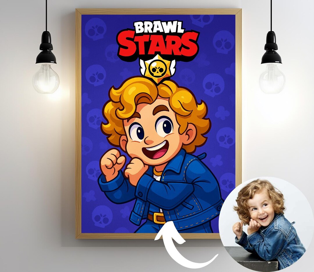 Brawl Stars Custom Photo Poster Brawl Stars Personalized Shelly El ...