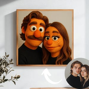 Custom 3d Muppet Style Portrait | Photo to Puppet Art | Personalized ...