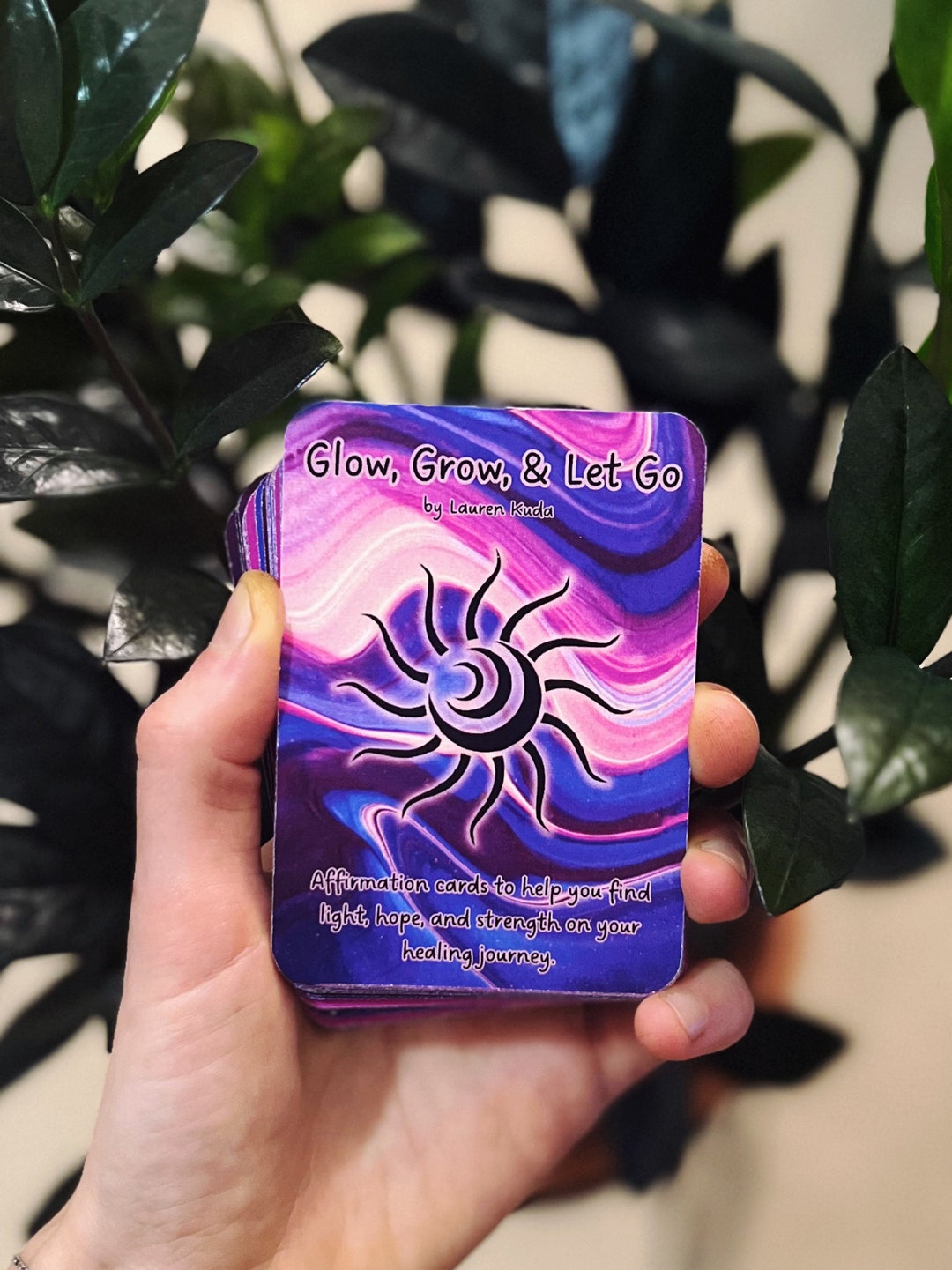 Glow, Grow, & Let Go - Healing Affirmation Cards | 52 Card Deck ...