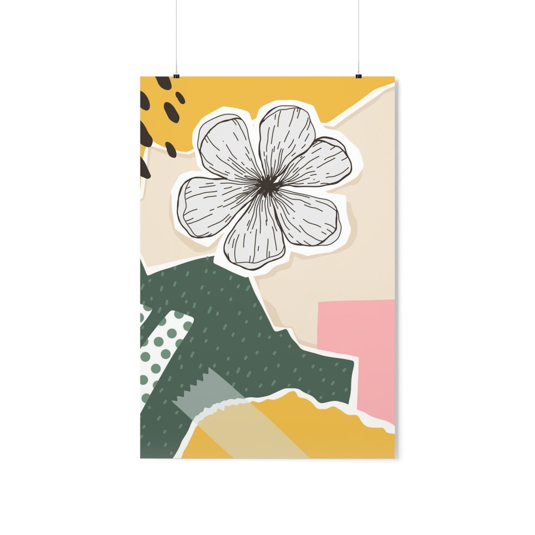 Premium Hand Draw Collage Matte Poster - Etsy